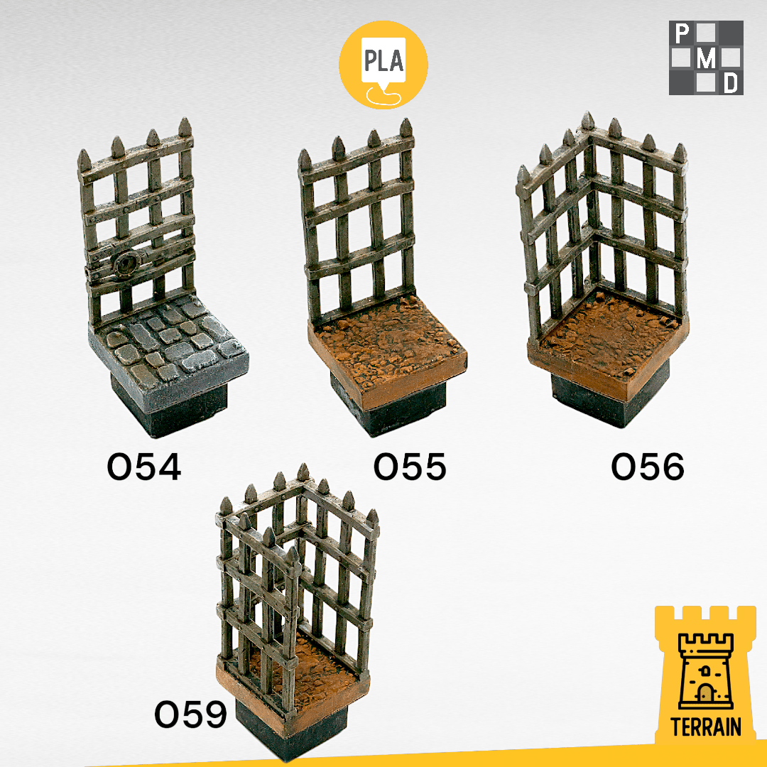 Cella - prigione ferro terra - blocco singolo Dungeon Modulare - DB